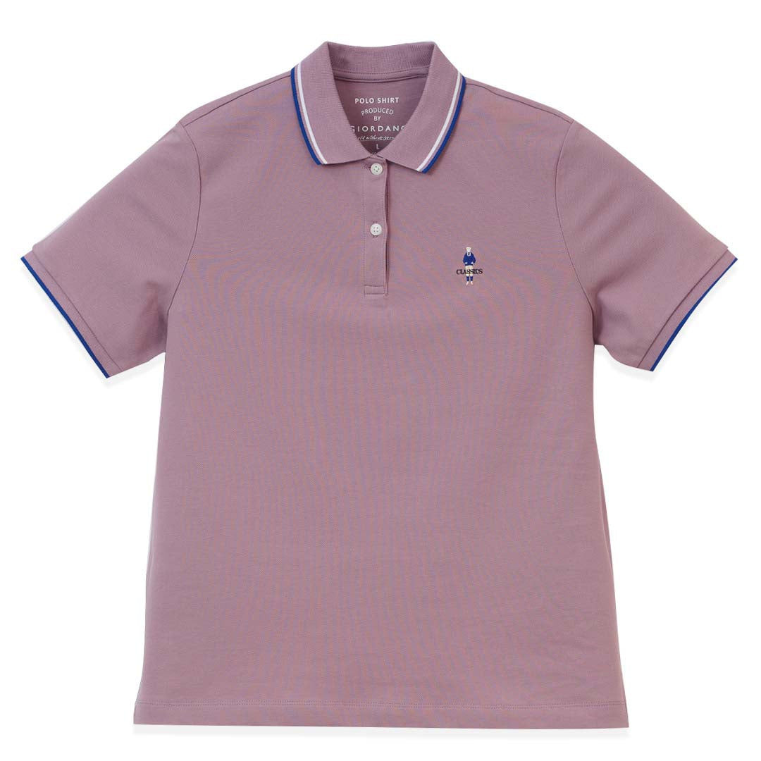 GIORDANO Women's Classic Man Comfort Fit Polo (05315260)