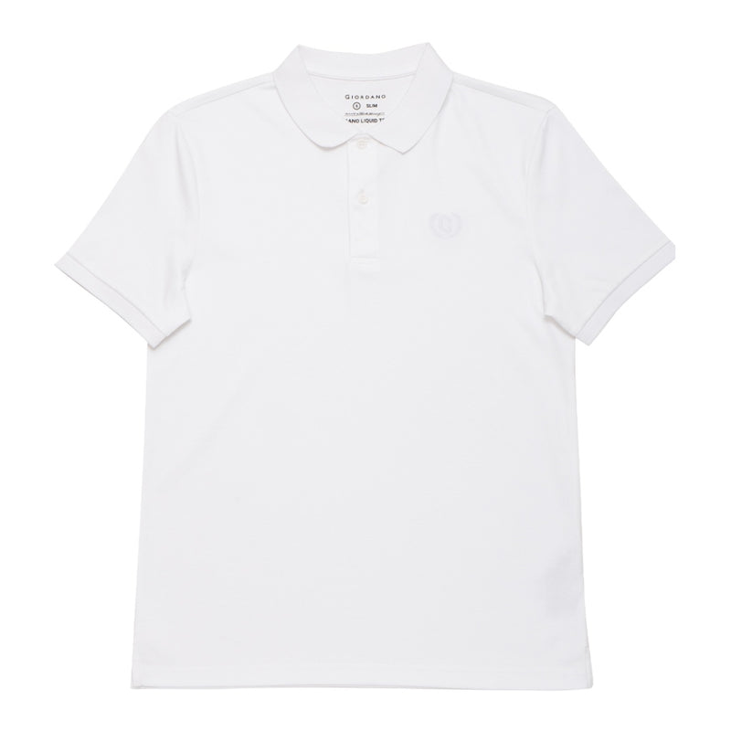 GIORDANO Men's Liquid Touch Polo (01012291) - 67 - Signature White